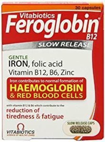 Vitabiotics Feroglobin Vitamin and Mineral 30 Capsules.Ultior Ltd