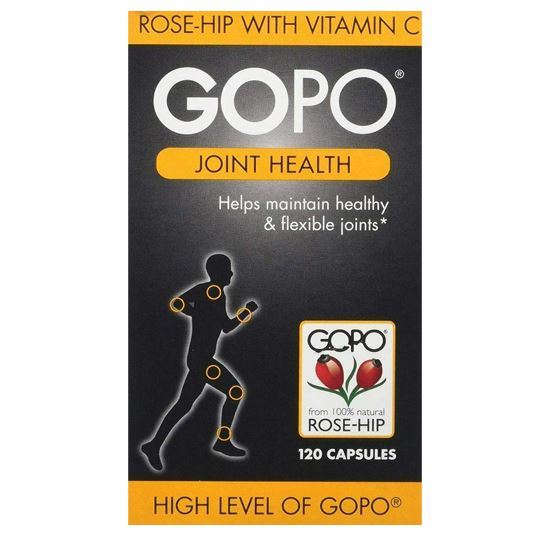 Gopo Rose Hip Joint Health Vitamin C Capsules - Pack of 120.Ultior